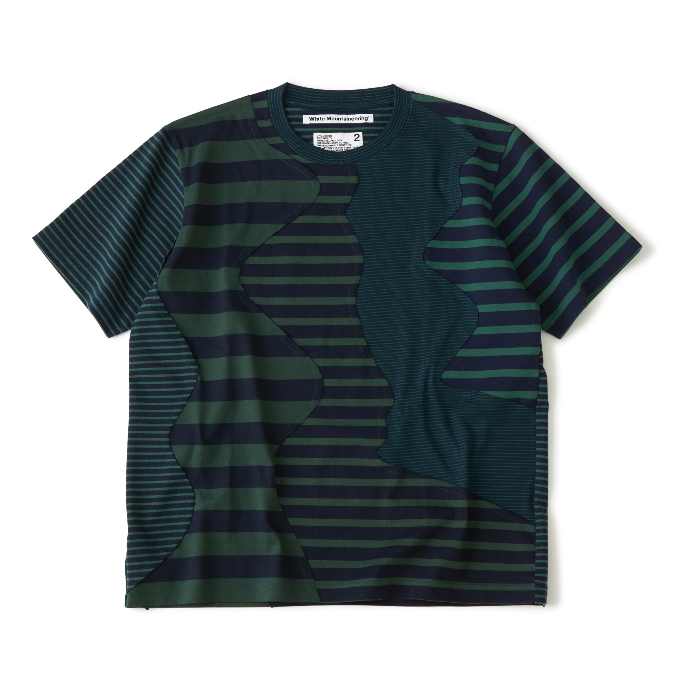 STRIPE PATCHWORK T-SHIRT – White Mountaineering OFFICIAL WEB SITE.