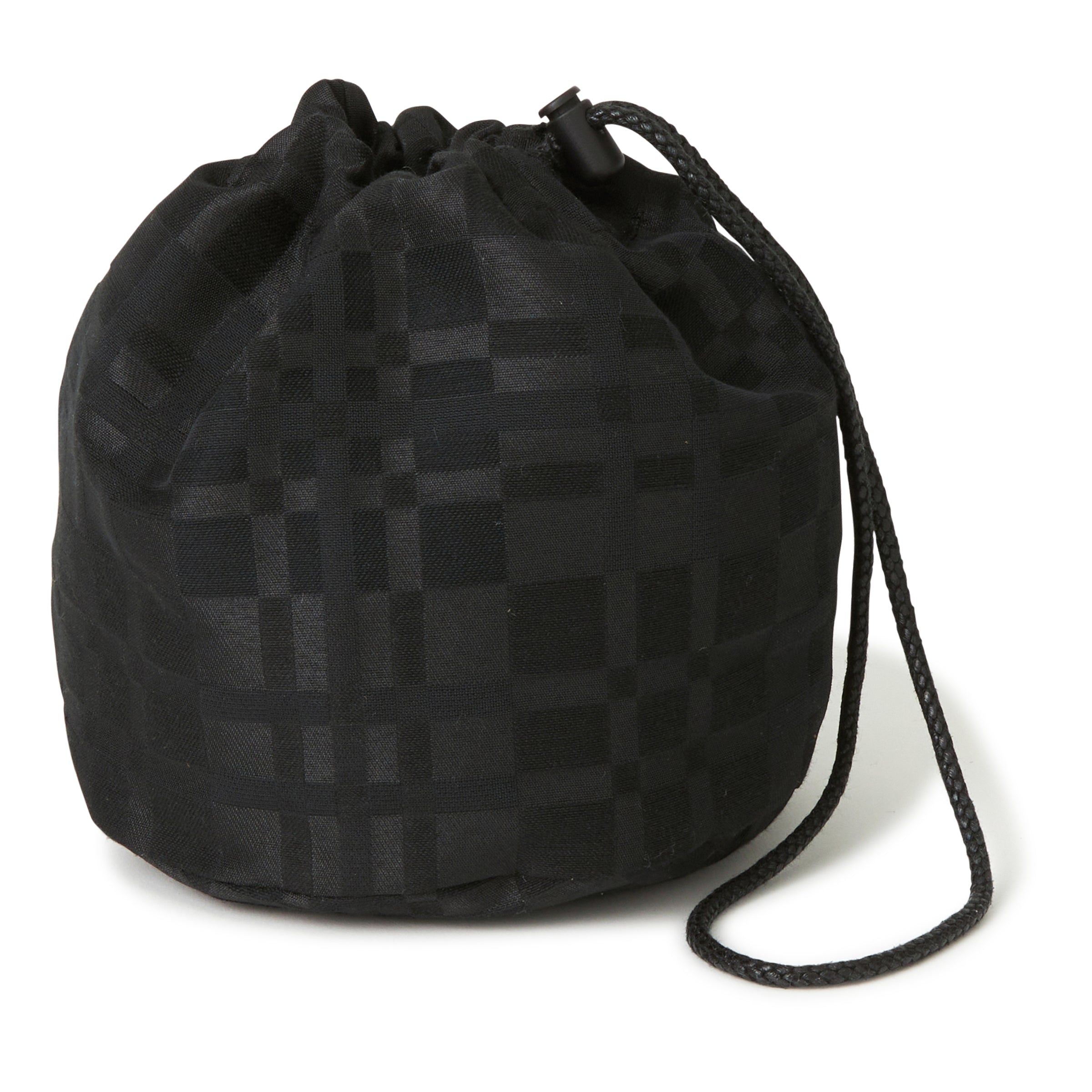 3D CHECK JACQUARD KINCHAKU BAG – White Mountaineering OFFICIAL WEB SITE.