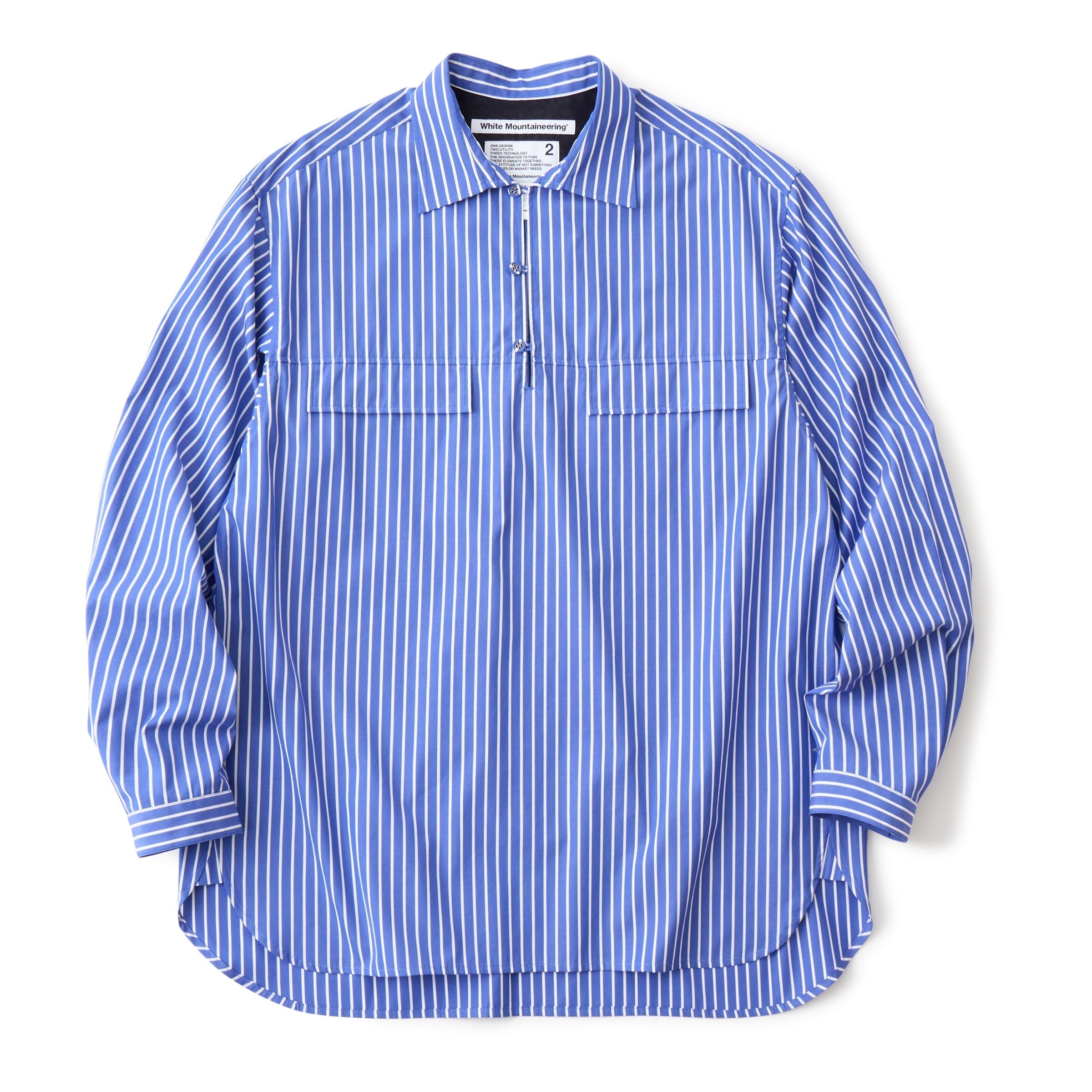 GUSSET SLEEVE STRIPE PULLOVER SHIRT – White Mountaineering OFFICIAL WEB ...